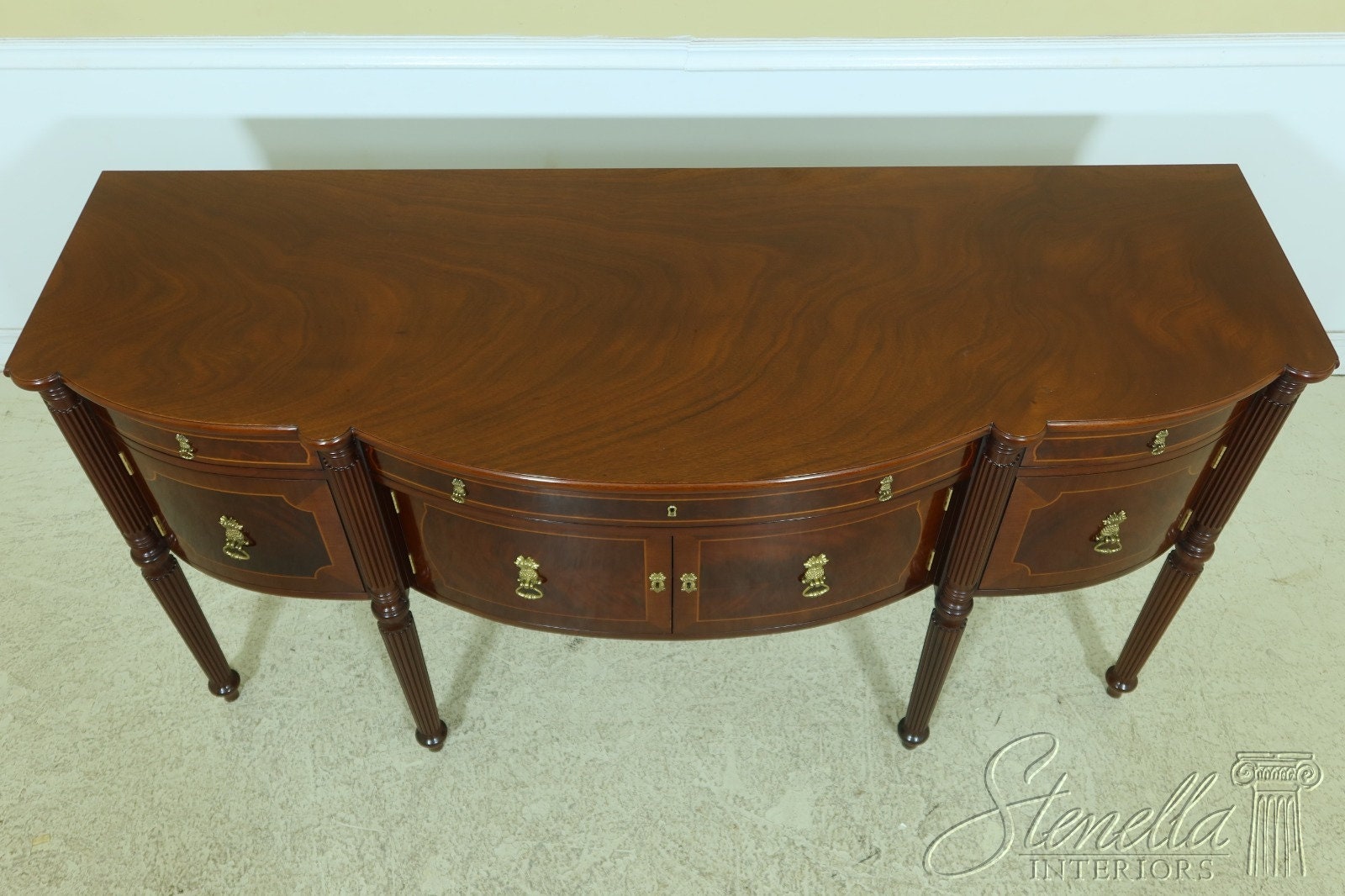 L53525EC: KINDEL Varney & Sons Sheraton Inlaid Mahogany Sideboard - Etsy