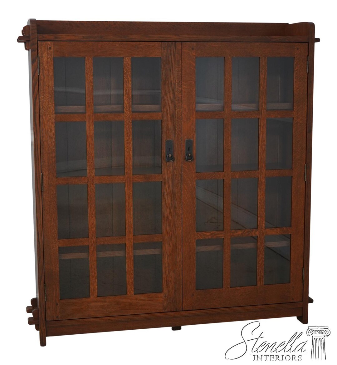 68526: STICKLEY 2 Door Mission Oak Arts & Crafts Bookcase - Etsy
