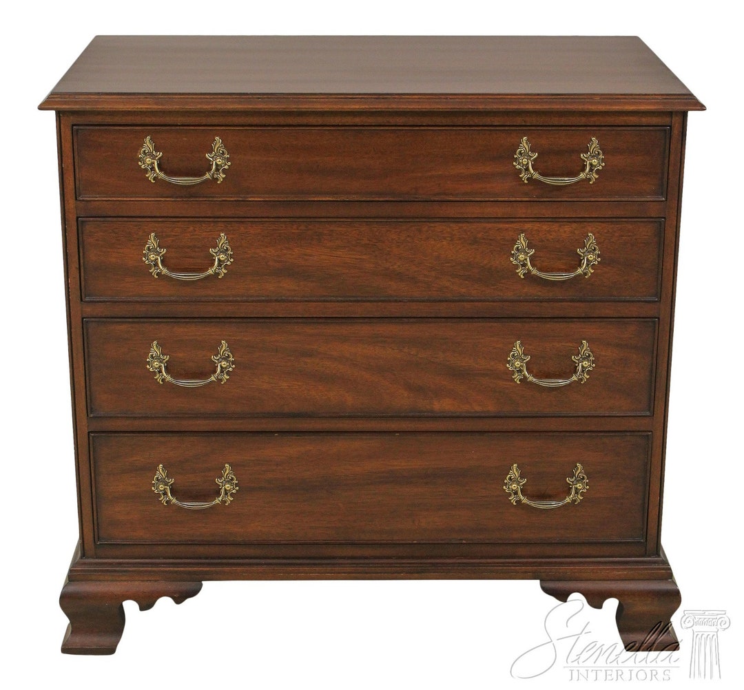 58042EC: HENKEL HARRIS Model 188 Chippendale Mahogany Bachelor Chest - Etsy
