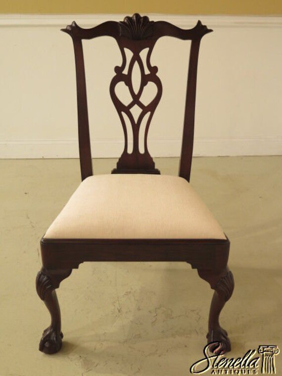 L37837: HENKEL HARRIS 112 Clawfoot Mahogany Dining Room Side - Etsy