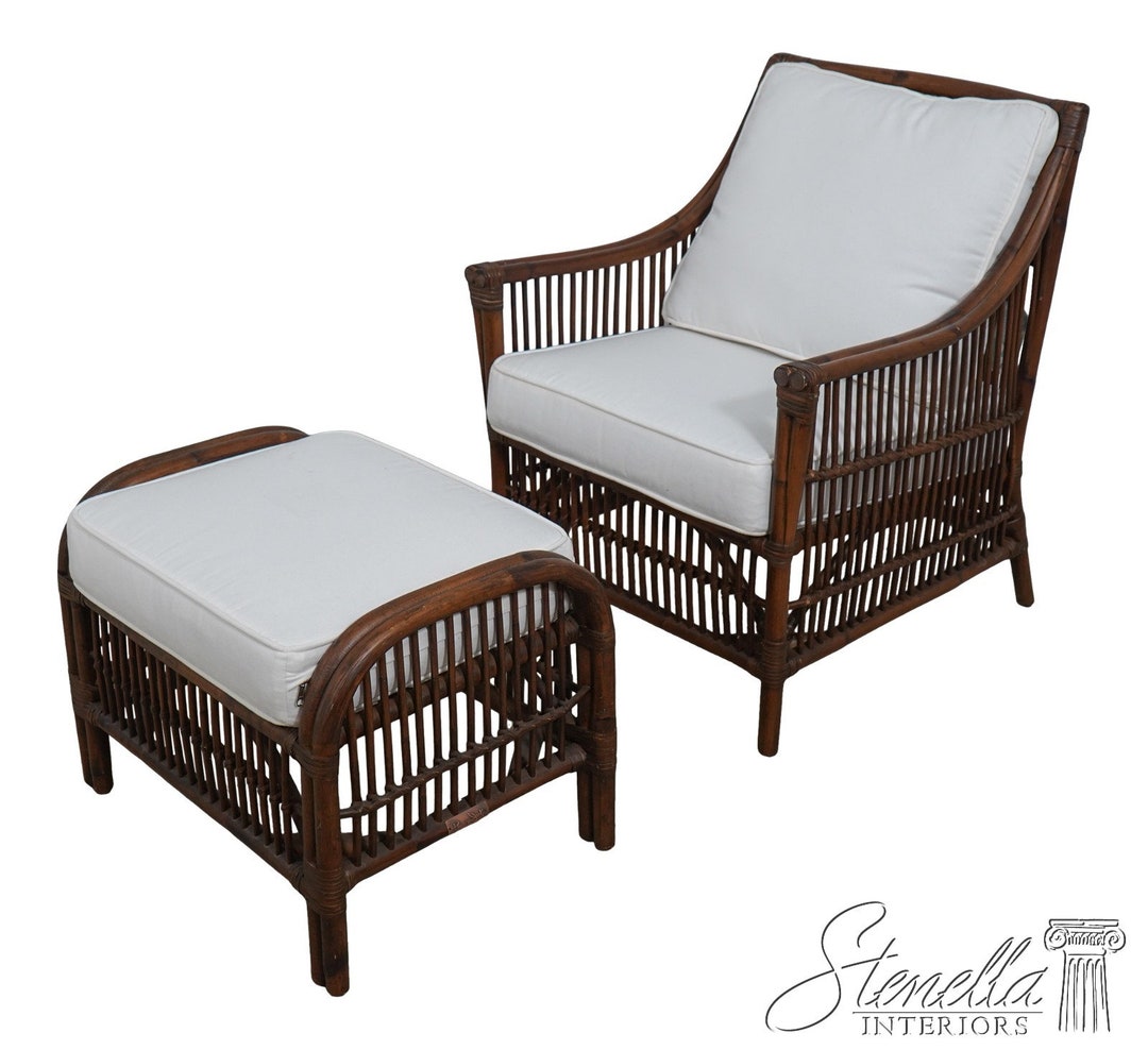 61133EC: PANAMA JACK Rattan Chair & Ottoman - Etsy