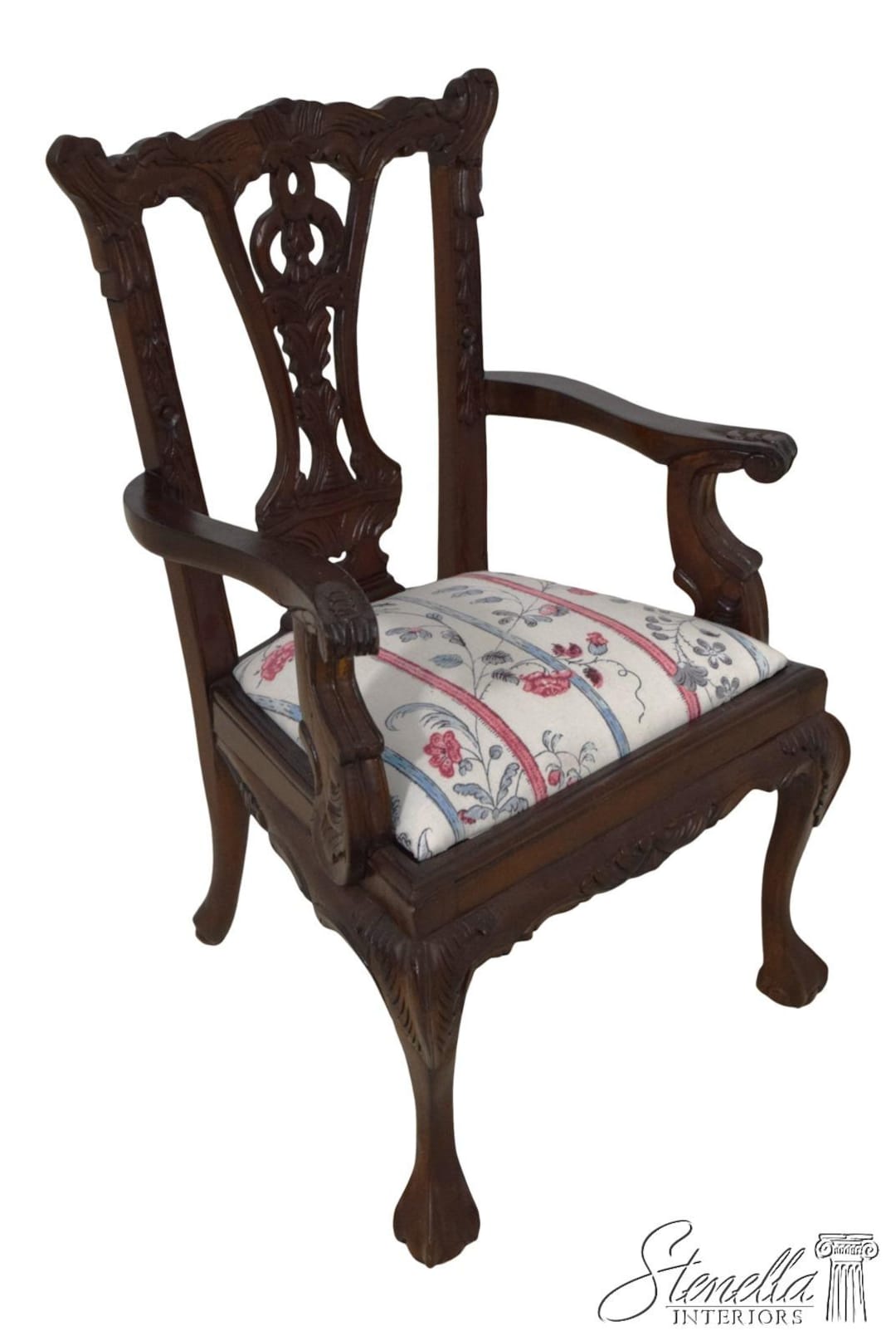 F66997: Chippendale Style Small Scale Childs Accent Chair - Etsy