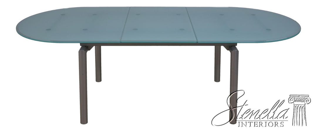 LF67715: CALLIGARIS Modern Design Glass Top Dining Table - Etsy