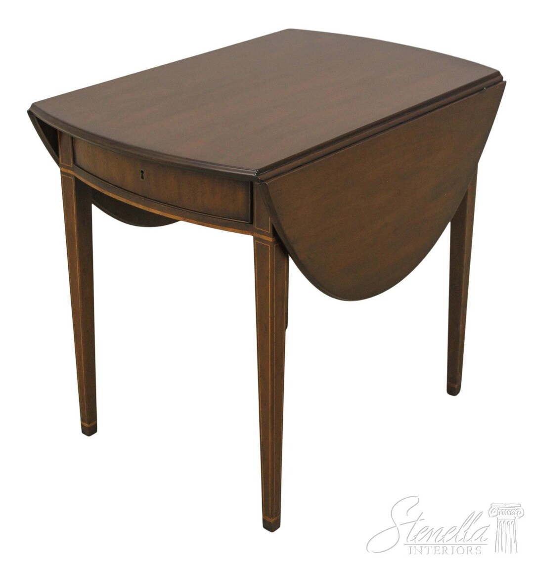 59461EC: KITTINGER CW-27 Colonial Williamsburg Mahogany Pembroke Table ...