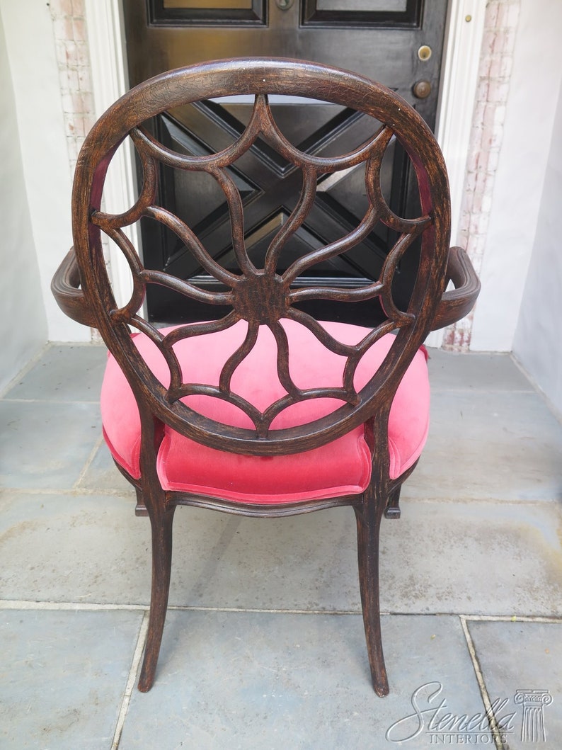 31055EC: Pair Adam Style Web Back Decorated Arm Chairs - Etsy