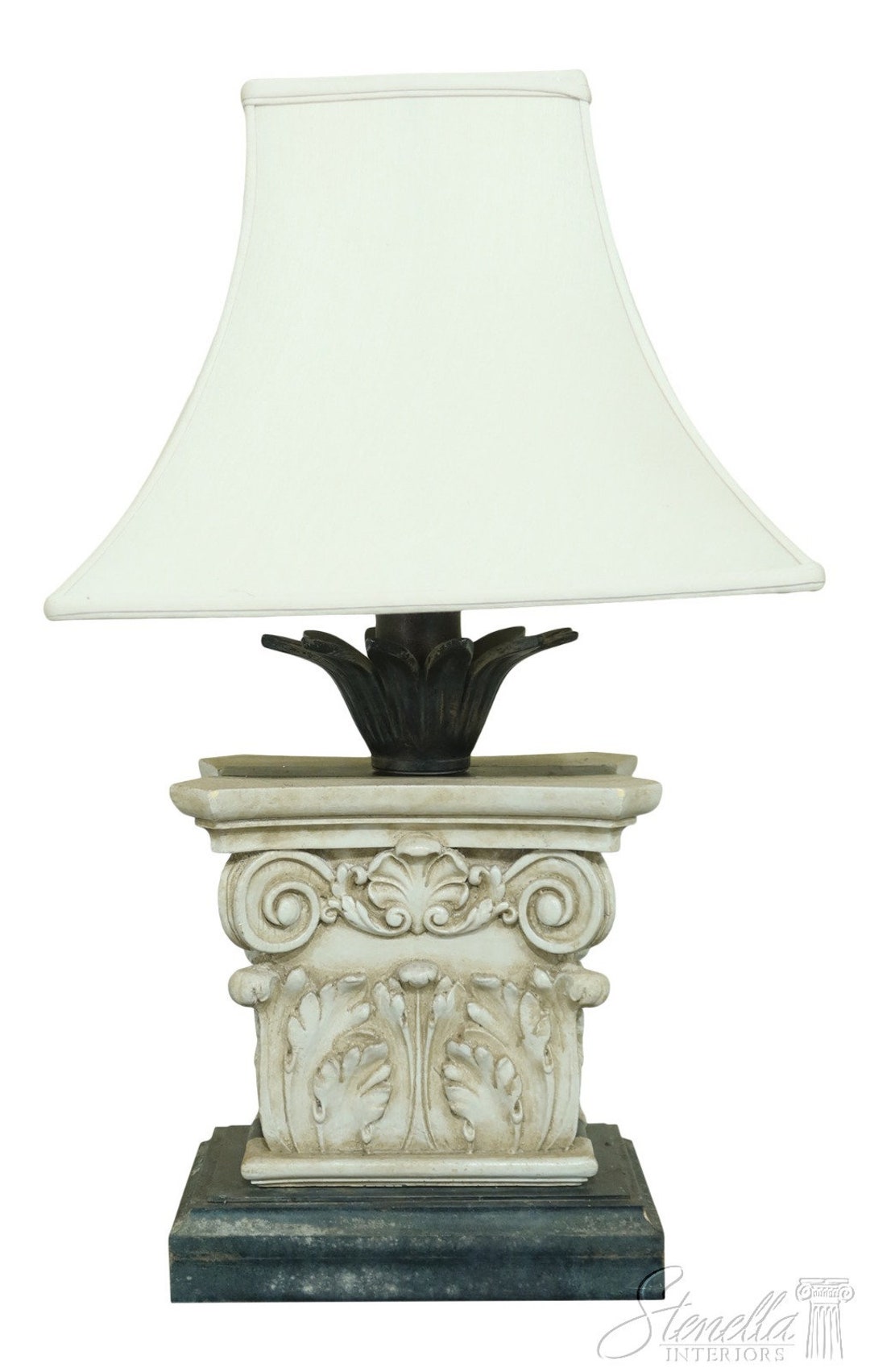 F51099EC: CAMBRIDGE LAMPS Pillar Lamp W. Shade - Etsy