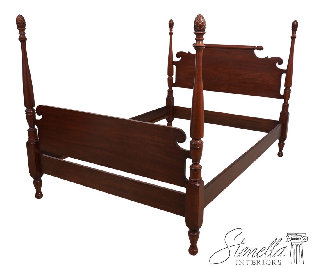62663EC: HENKEL HARRIS Full Size Pineapple Post Bed - Etsy