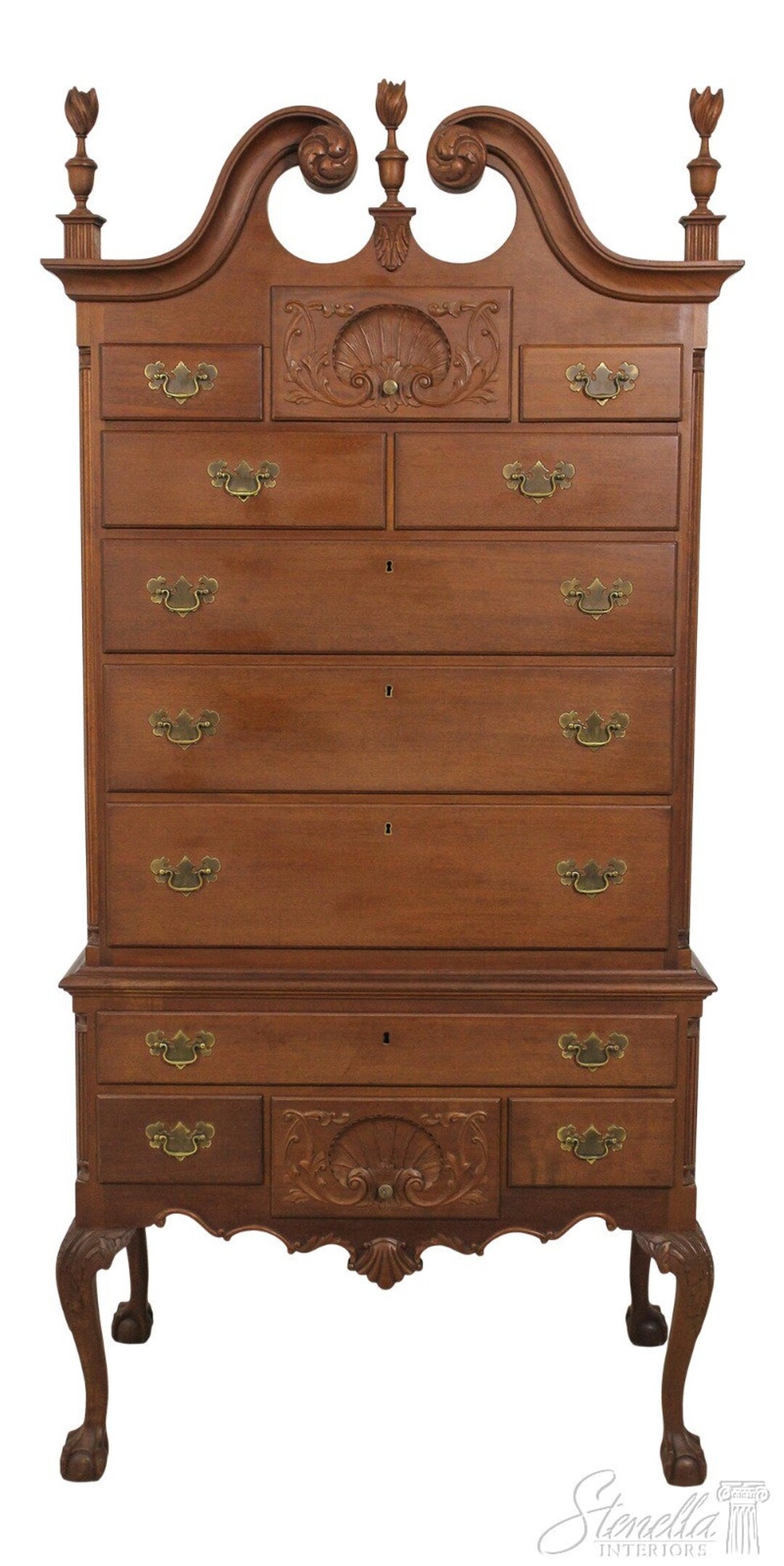 F59053EC: Philadelphia Chippendale Style Mahogany Centennial Highboy - Etsy