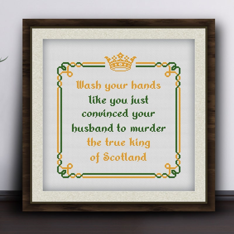 Cross Stitch Bathroom Wash Hands - Etsy