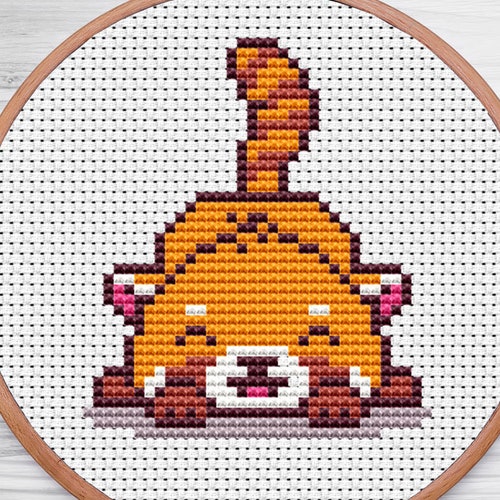 Red Panda Cross Stitch Pattern Mini Cross Stitch Pattern - Etsy