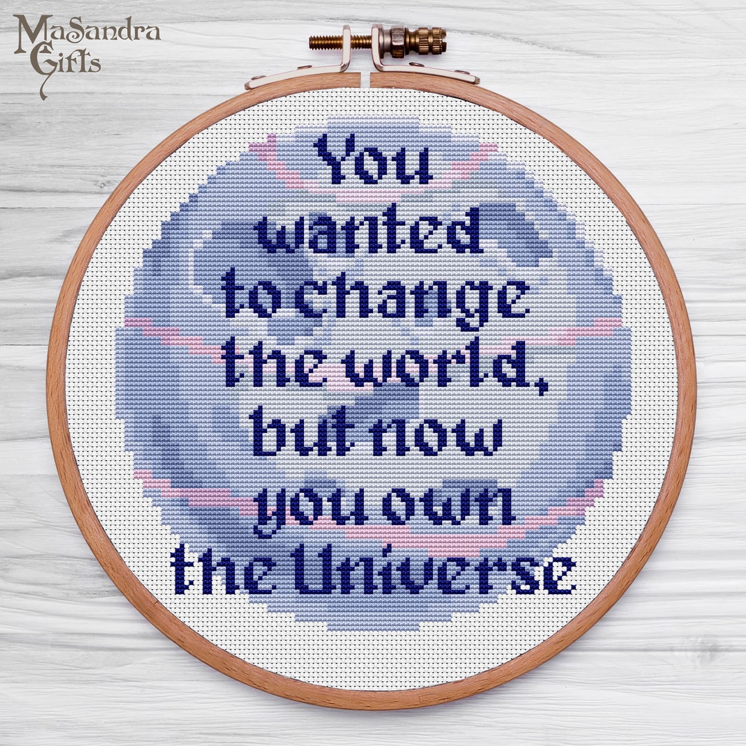 Memorial Cross Stitch Quote, Memorial Gift for Loss - Etsy