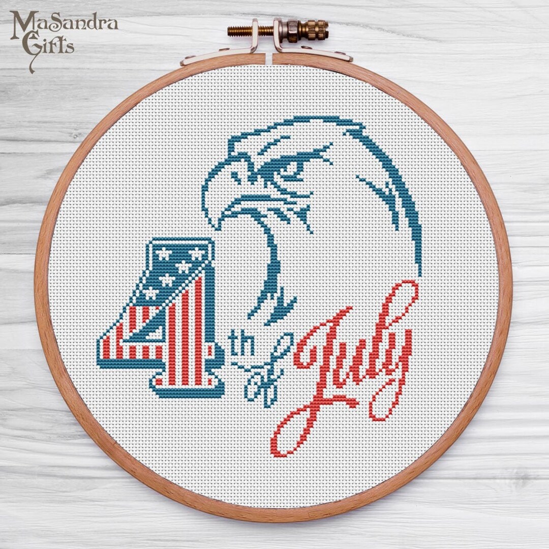 4th of July Cross Stitch Pattern - Etsy