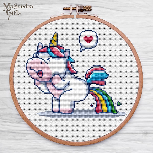 Unicorn Cross Stitch - Etsy