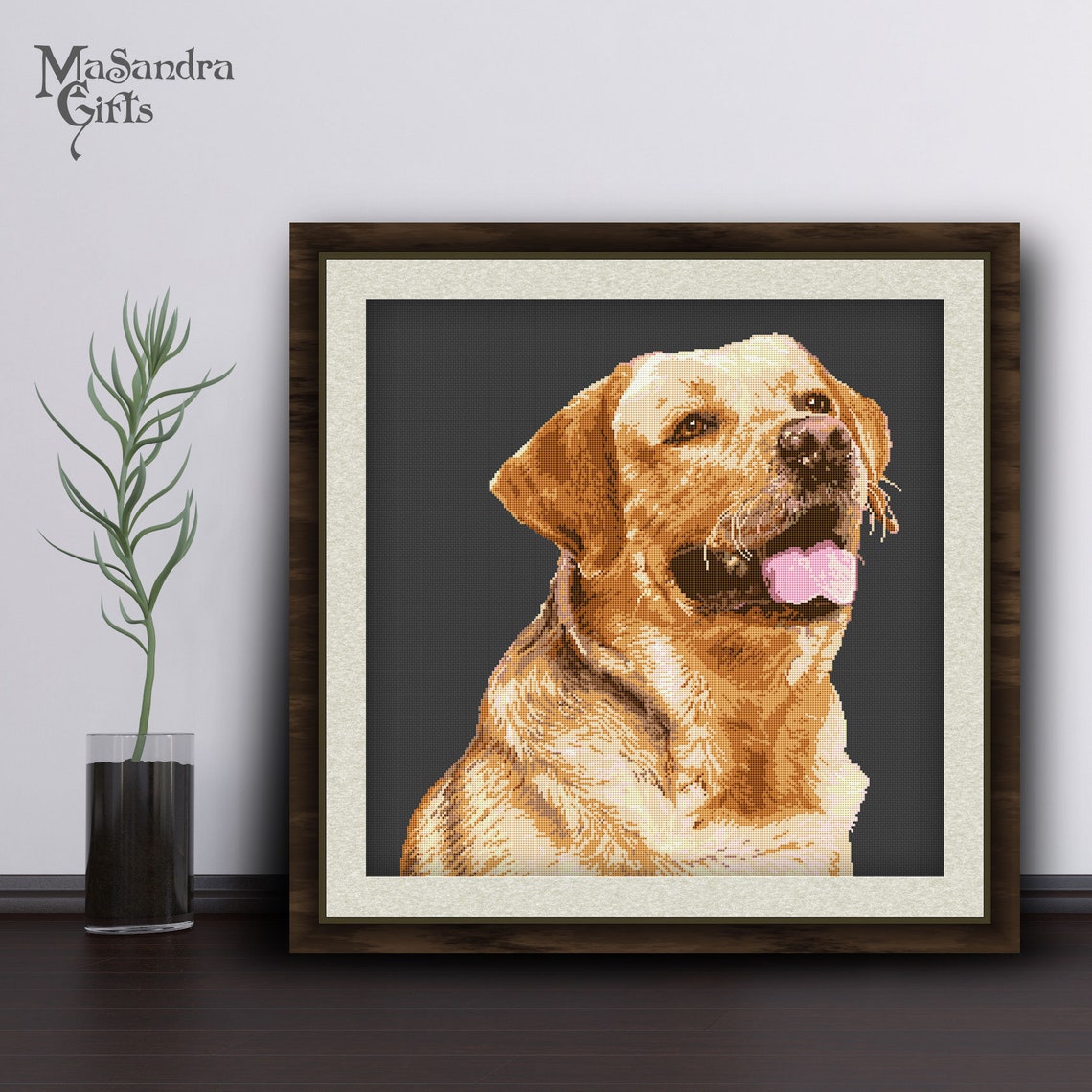 Golden Labrador Cross Stitch Pattern PDF Cross Stitch - Etsy