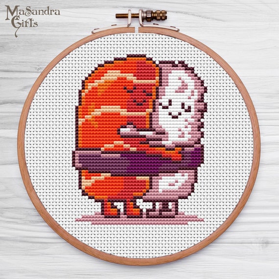 Sushi Cross Stitch Pattern Mini Cross Stitch Pattern | Etsy