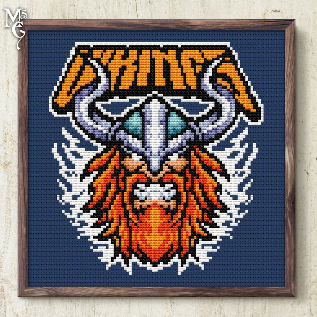 Vikings Cross Stitch Pattern, Warrior Cross Stitch Pattern - Etsy