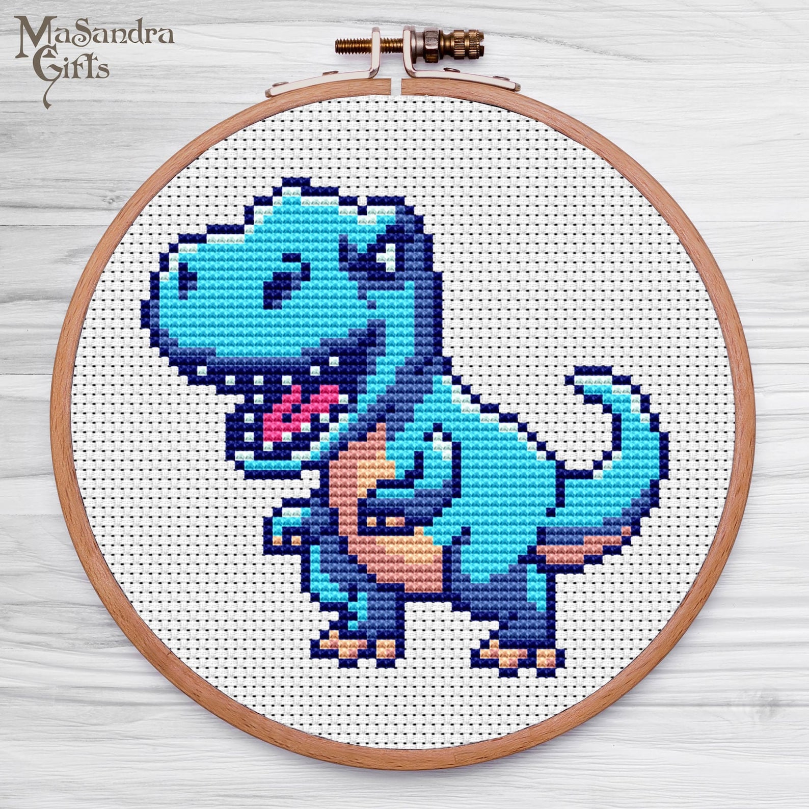 Dino Cross Stitch Pattern T-rex Cross Stitch Pattern - Etsy