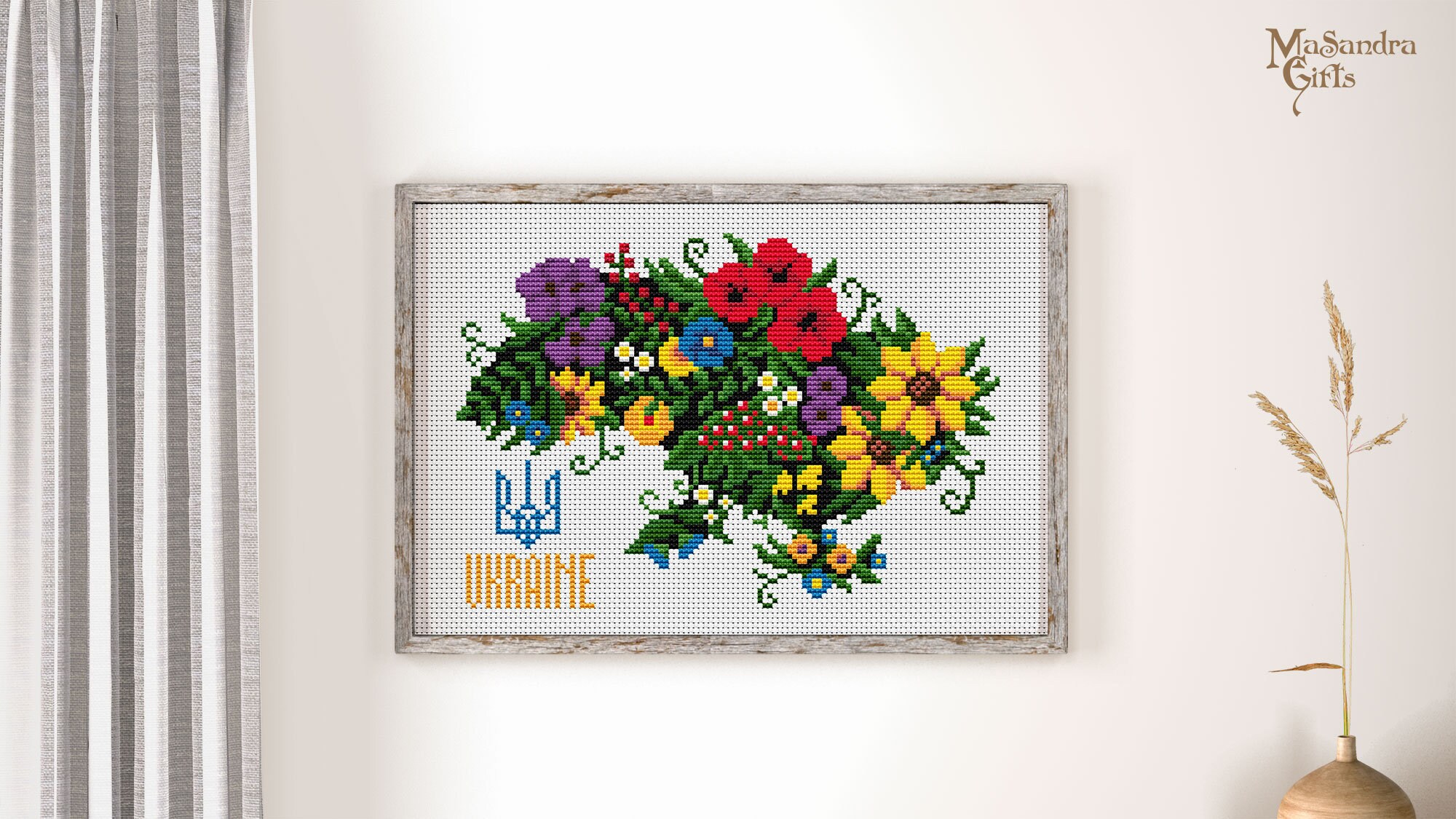 Ukrainian Flowers Cross Stitch Pattern Ukraine Cross Stitch - Etsy