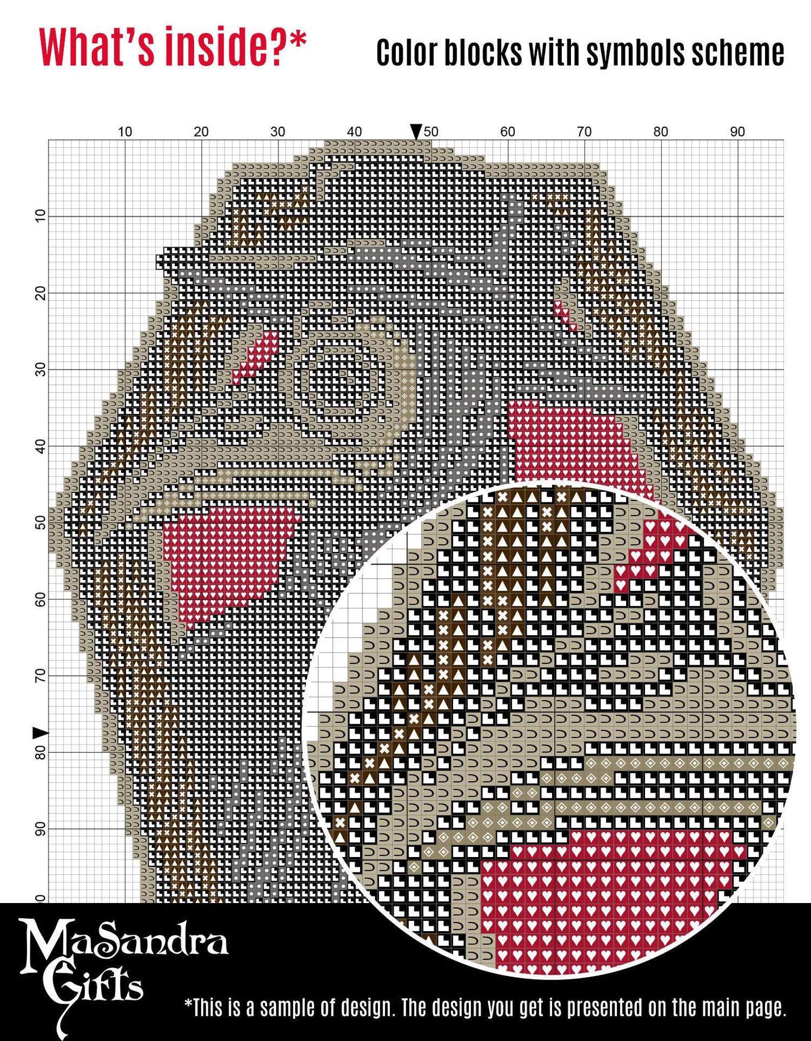Gothic Sphynx Cat Cross Stitch Pattern: Occult Vampire Design (PDF ...