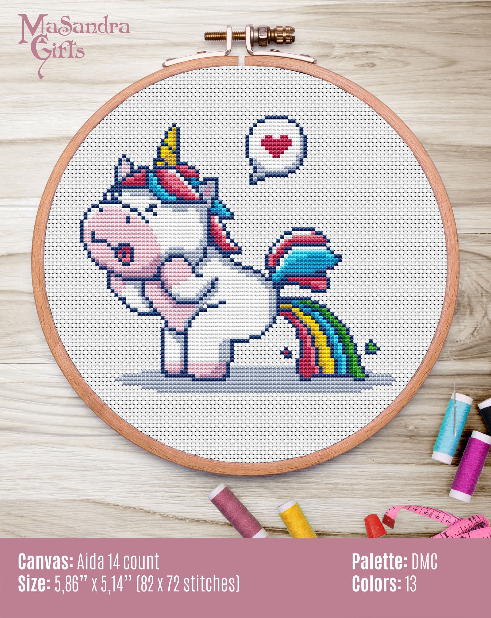 Unicorn Cross Stitch Pattern PDF Cross Stitch Pattern | Etsy