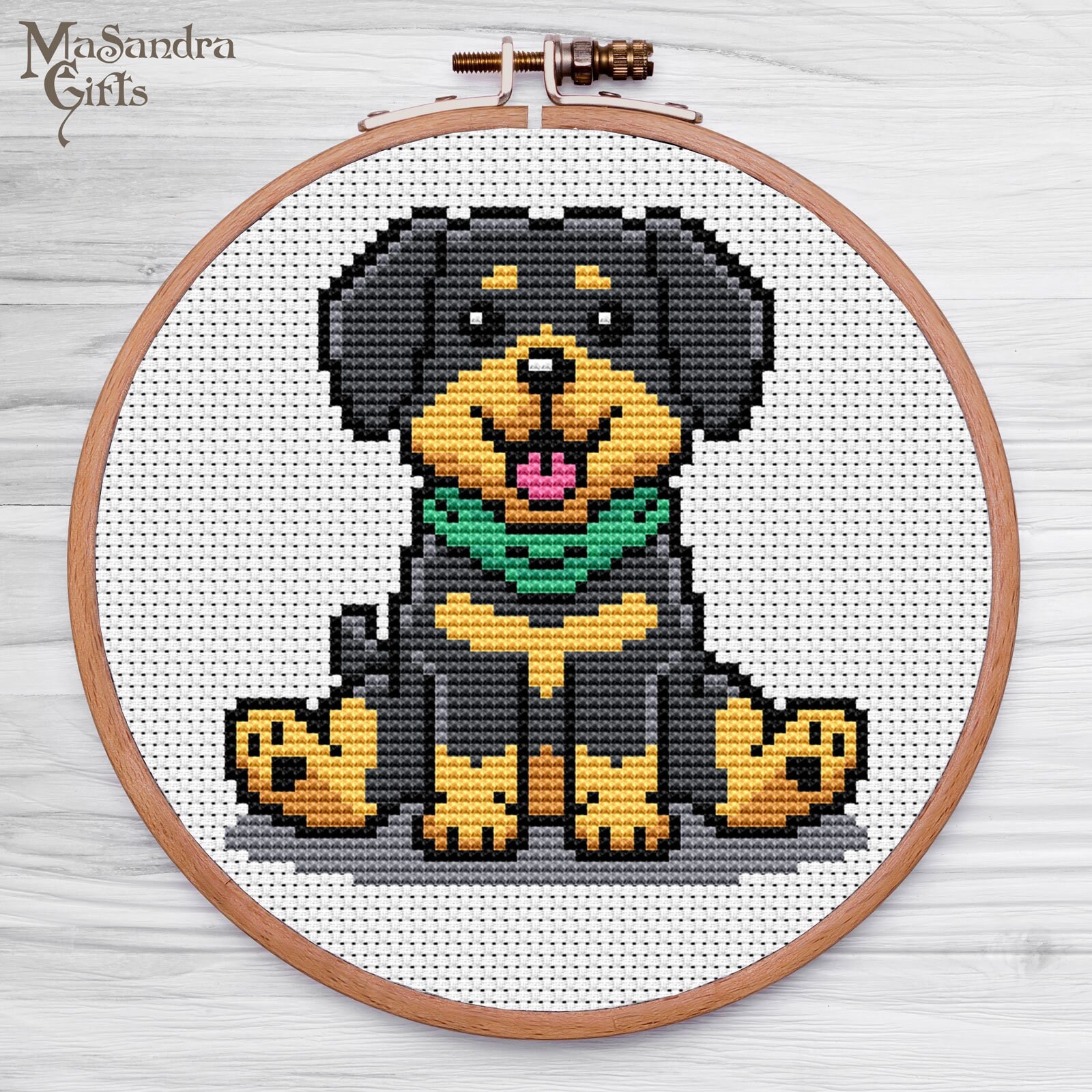 Rottweiler Dog Cross Stitch Pattern Pet Cross Stitch Pattern - Etsy