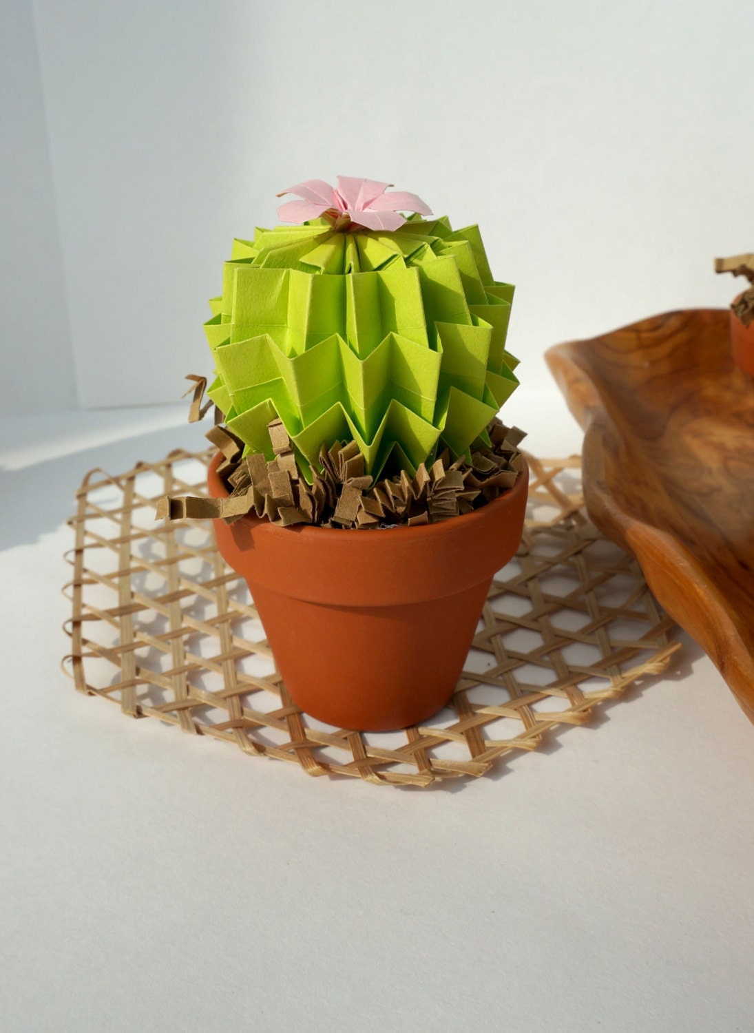 Cactus Succulent Origami Paper House Plant Stay Home Gift | Etsy