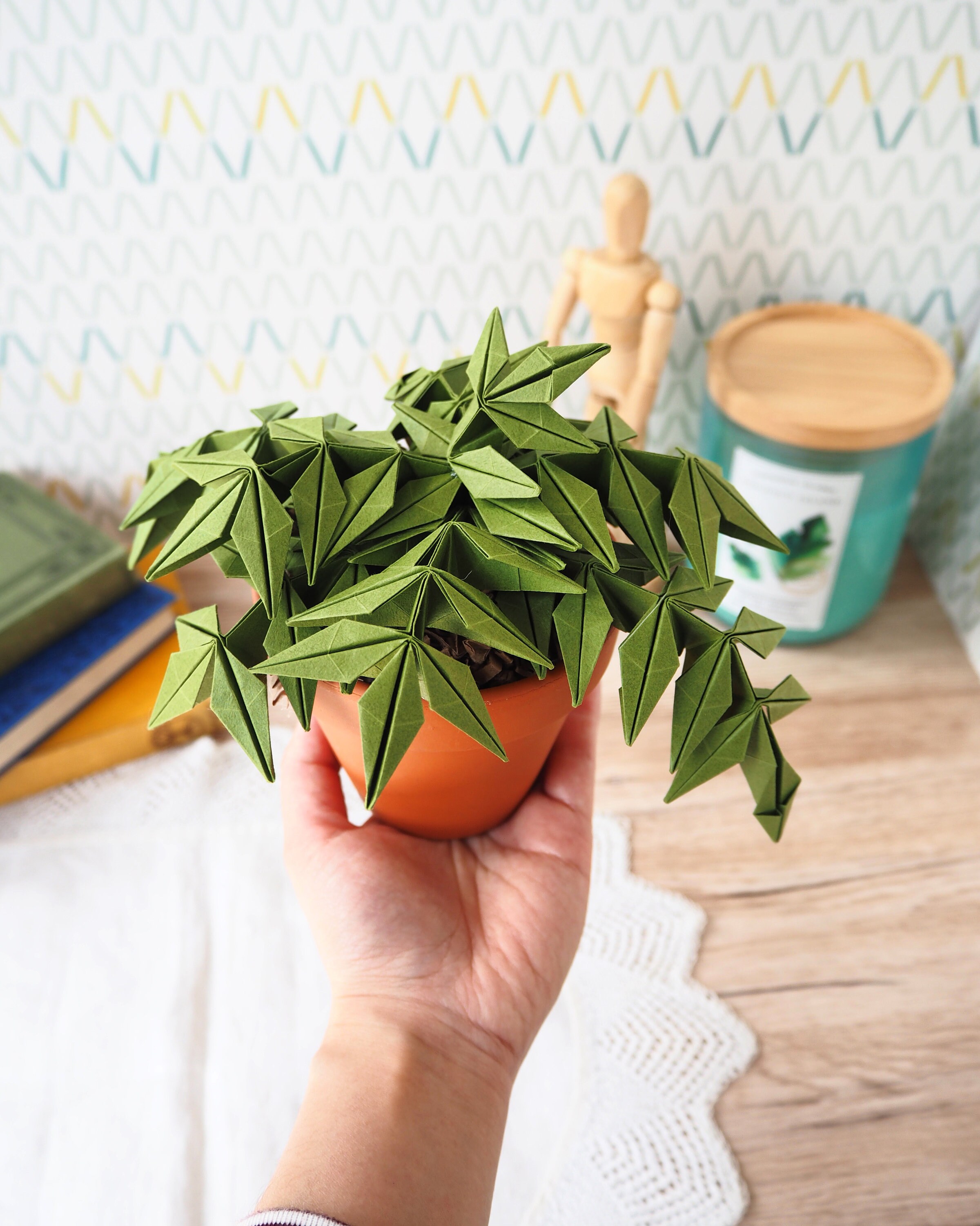 Oliver Green Paper Fern Indoor Plant Decor Faux Office Plant - Etsy