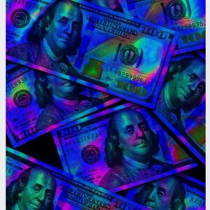 Glow up Your Space, Digital Print, Poster, Iridescent Money Image - Etsy