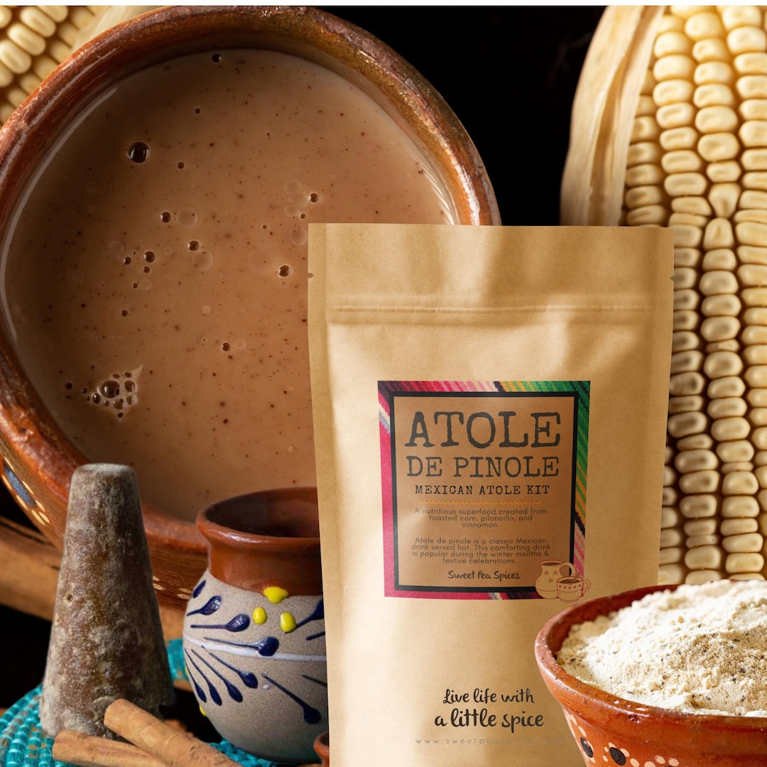 Atole De Pinole Kit (makes 4 Servings) Atole Drink - Hot Drink Kit ...