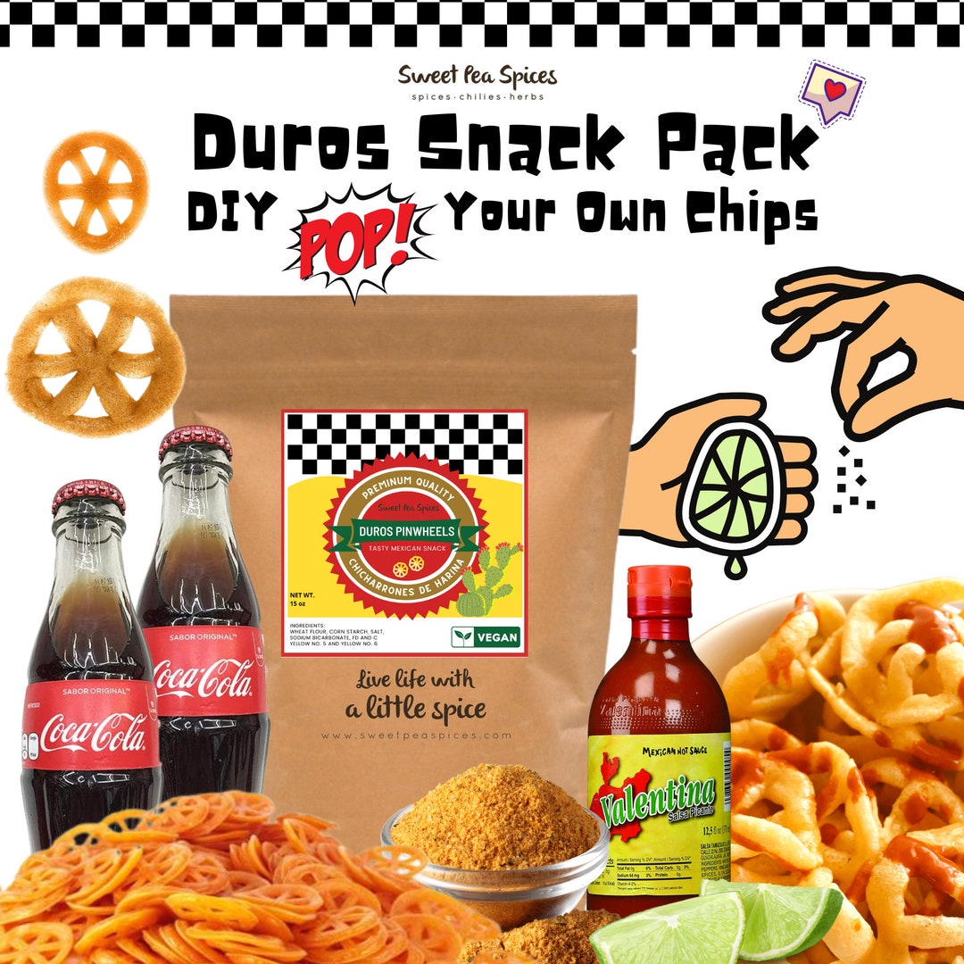 DIY Mexican Duros Snack Kit - POP Your Own Chips - Game Night - Fiesta ...