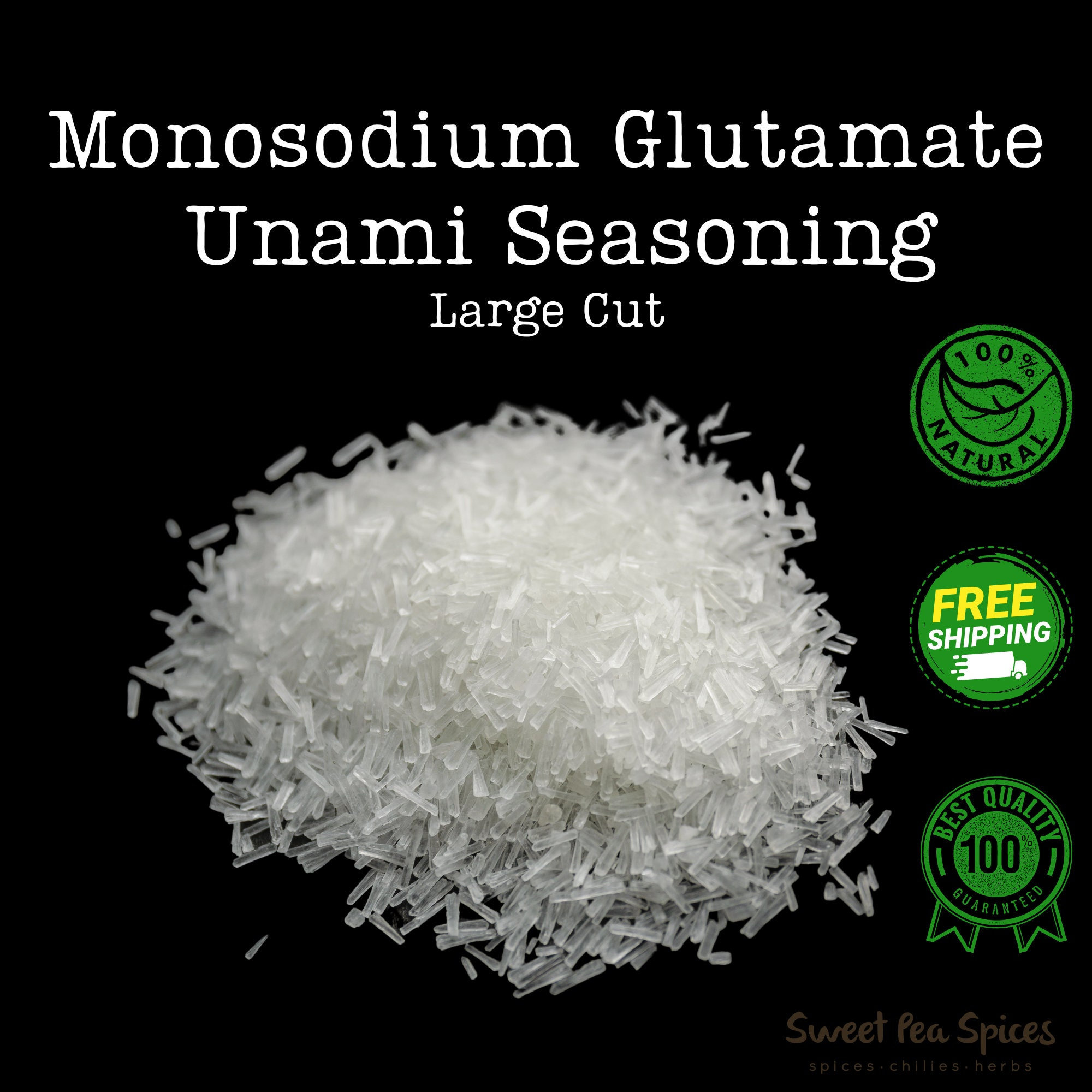 MSG Bulk Sizes Monosodium Glutamate Unami Seasoning Flavor Enhancer MSG ...