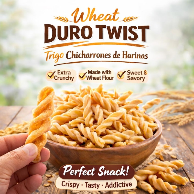Duro Twist Flour Snack, Mexican Snack Food | Chicharron De Harina ...