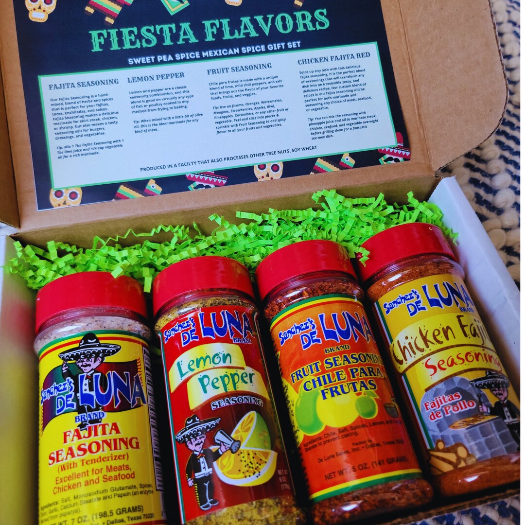 Mexican Spice Gift Set - 4 Jars - Authentic Mexican Spices for Tacos ...