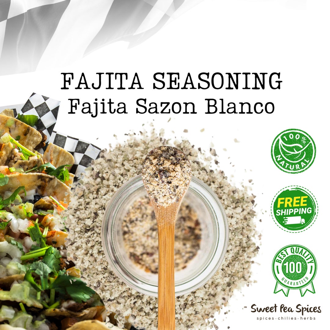 Fajita Seasoning Mix W/ Tenderizer - Steak Fajita Sazon Blanco - Spice ...