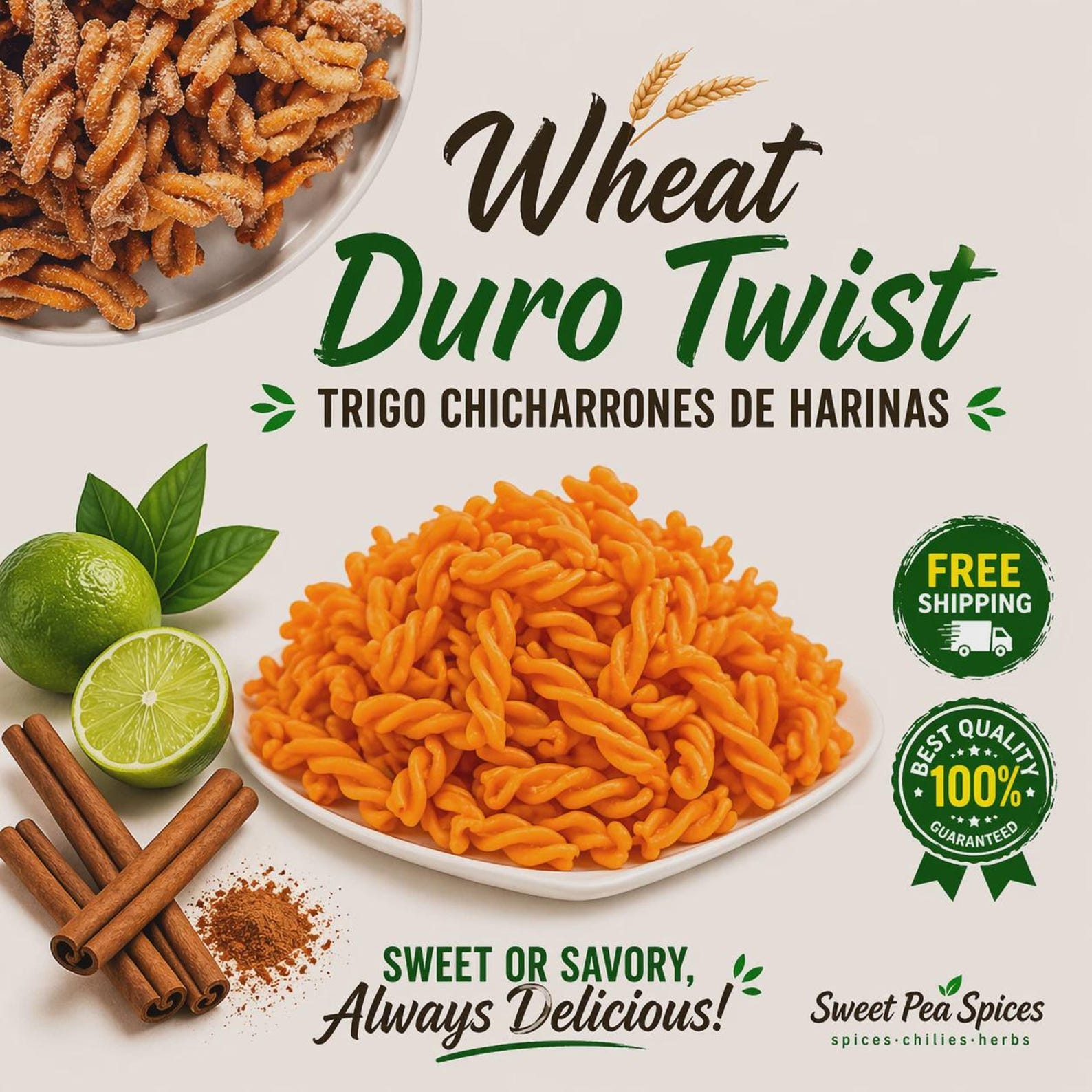 Duro Twist Flour Snack, Mexican Snack Food | Chicharron De Harina ...