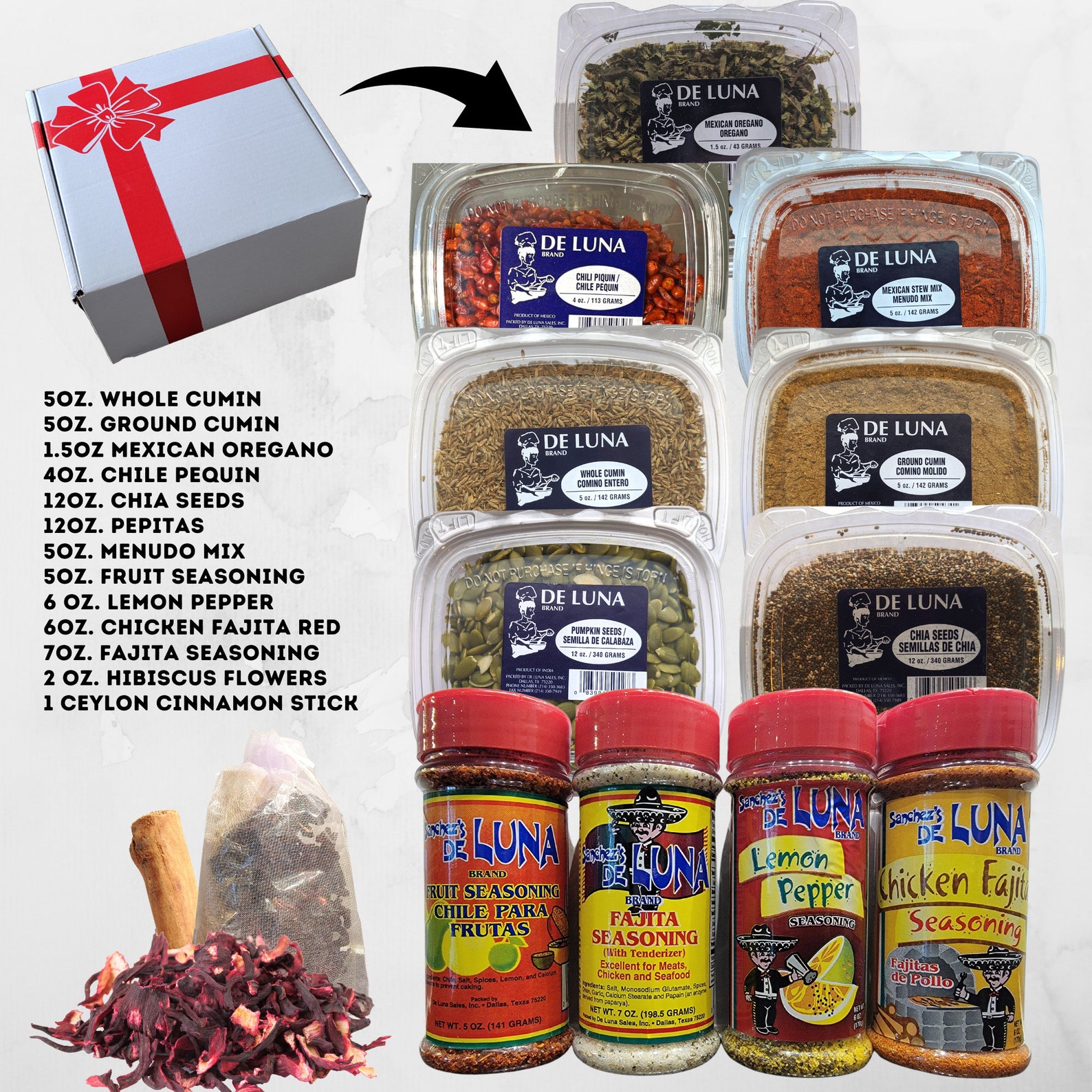Mexican Variety Spice Gift Box Set of 12 Sampler Premium - Etsy