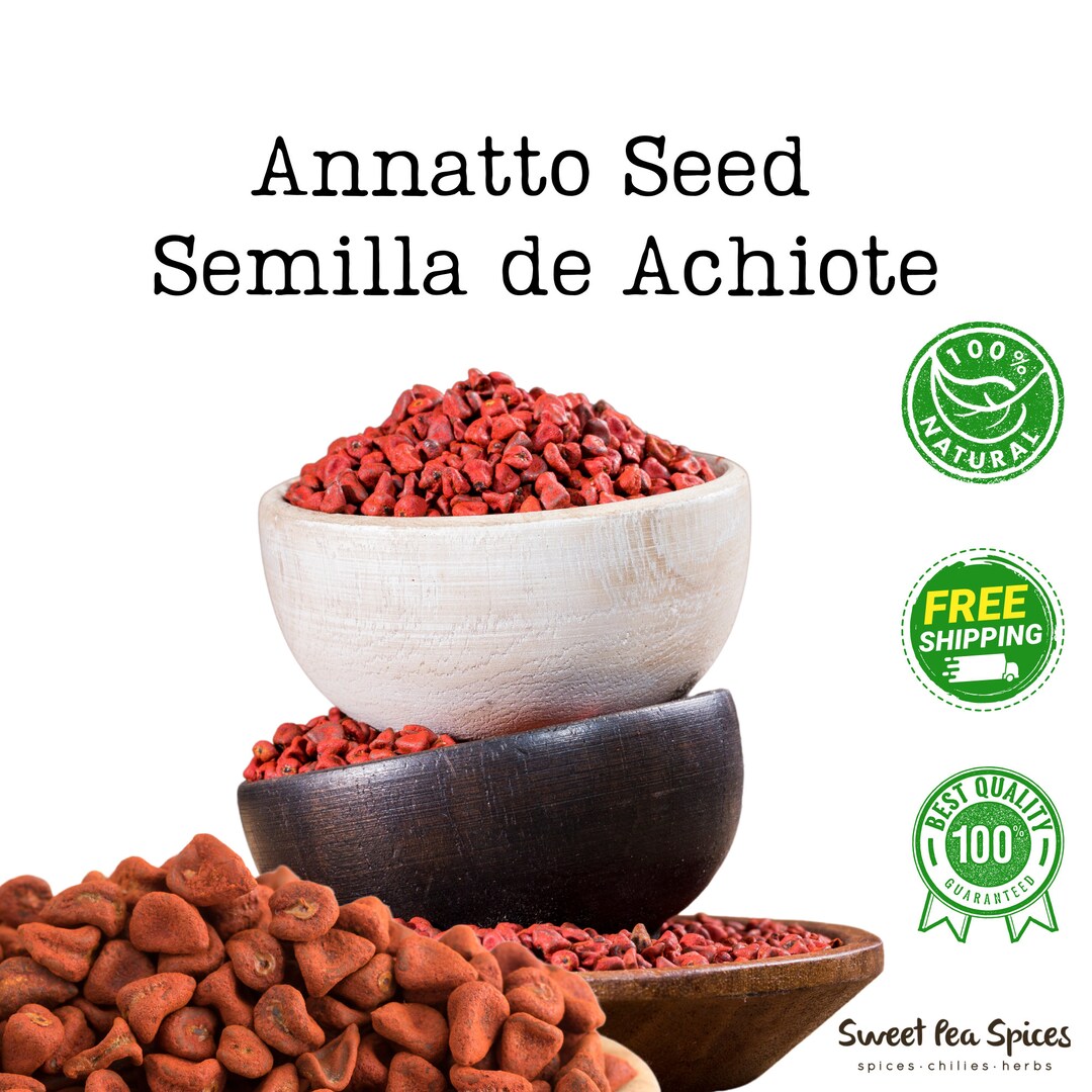 Annatto Seed All Sizes Semilla De Achiote Achiote Entero Great for ...
