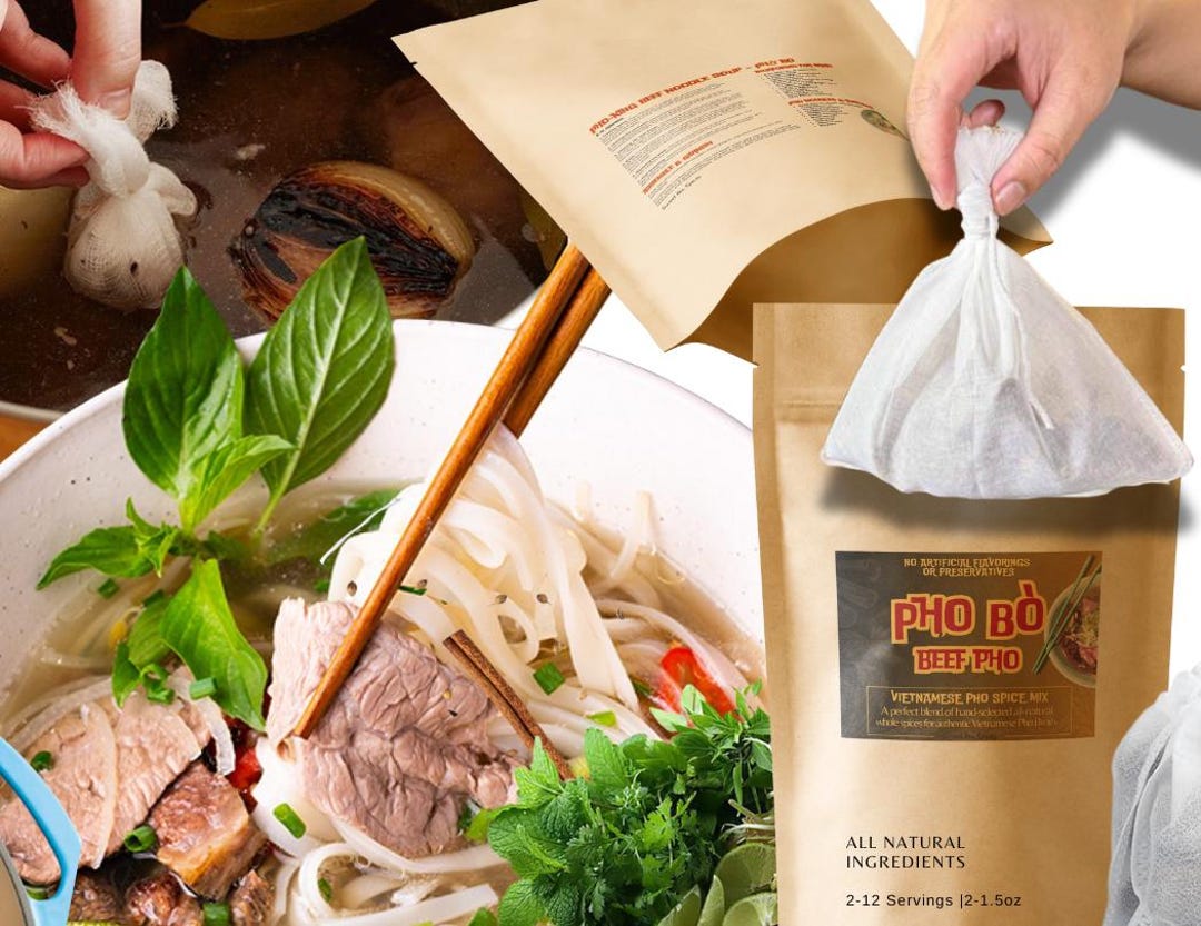 Beef Pho Spices - Authentic Vietnamese Pho Bo - X2 Spice Sachets ...