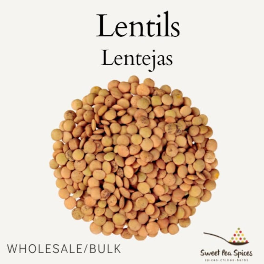 Whole Brown Lentils – Bulk - Dry Raw Beans, Sproutable - Vegan - Easy ...