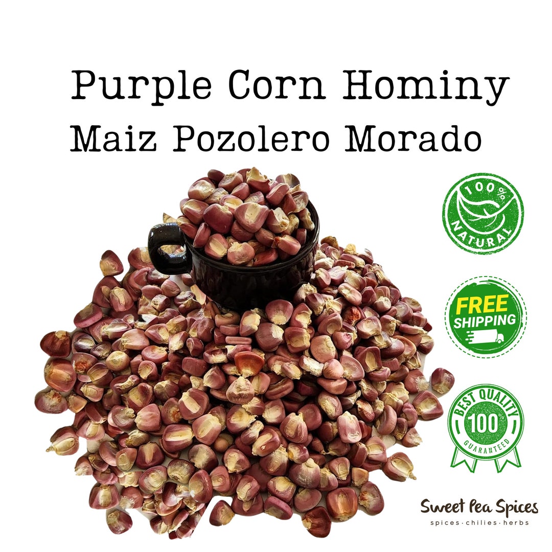 Large Purple Hominy Corn -bulk - Maiz Para Pozole Morado - Great in ...