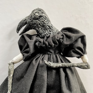 Raven Doll, Art Handmade Original, Magic Creature, Collectible Doll - Etsy