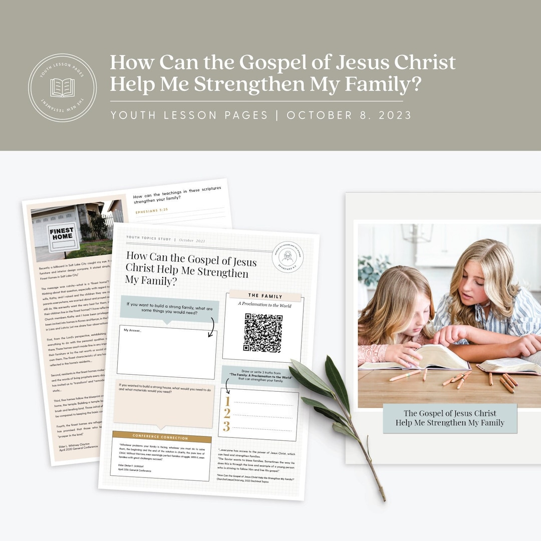How Can the Gospel of Jesus Christ Help Me? | October - Etsy