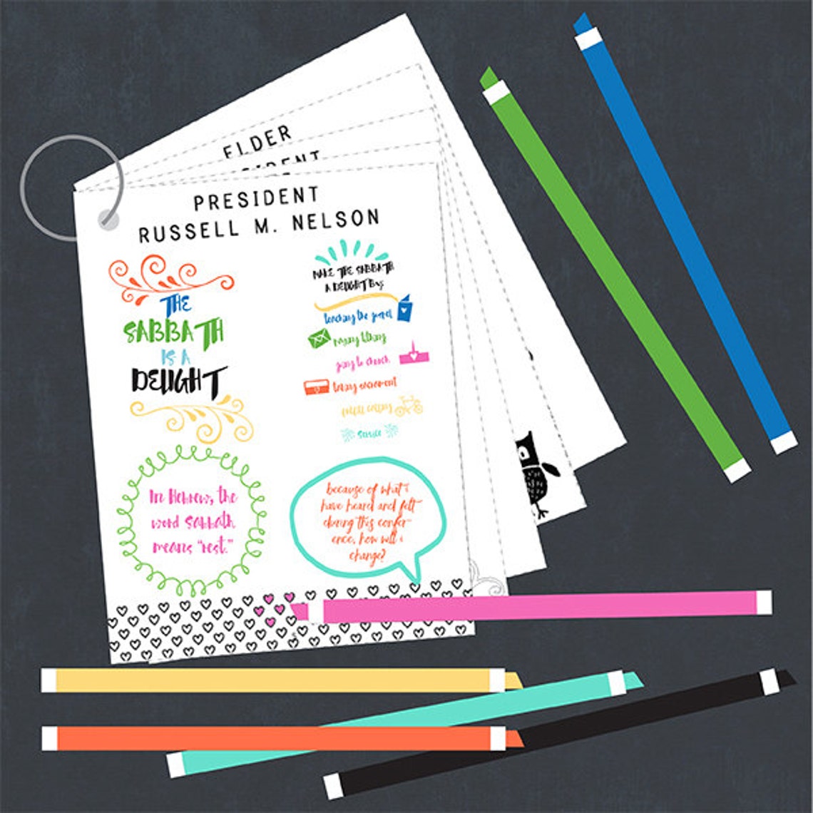 Flipbook-general Conference Doodle - Etsy