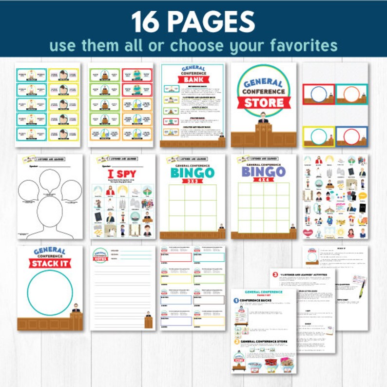 General Conference Family Kit – PDF Download - Etsy