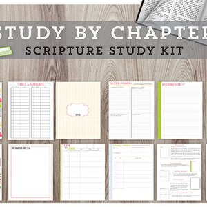 Study by Chapter and Topic Scripture Study COMBO Package - Etsy