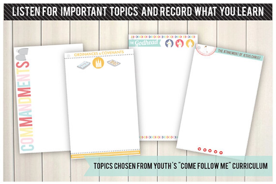 FLIPBOOK General Conference Study by Topic - Etsy