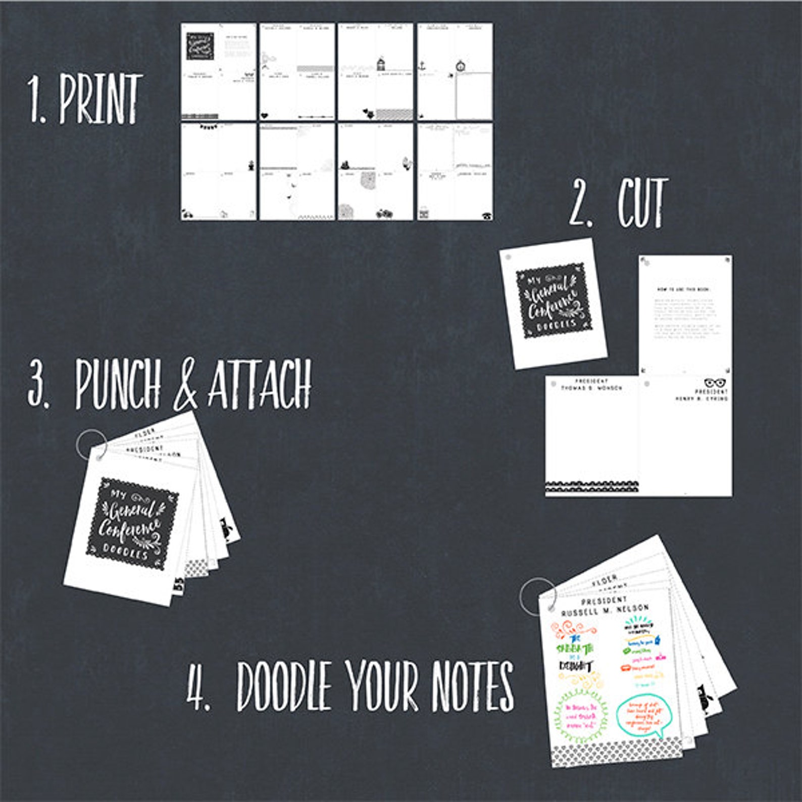 Flipbook-general Conference Doodle - Etsy