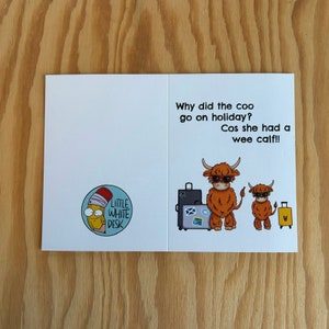 Wee Calf Funny Joke Card/ Birthday Occasion/ Greetings Card - Etsy