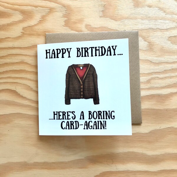 Boring Birthday Card - Etsy