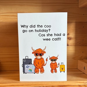 Wee Calf Funny Joke Card/ Birthday Occasion/ Greetings Card - Etsy